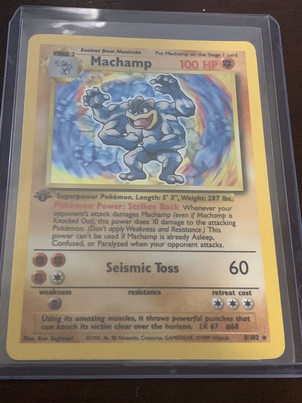 Holo Machamp 1st Edition 8/102 NM/Excellent Condition | eBay