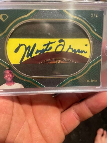 Monte Irvin 2024 Cut Signature Card 3/4 New York Giants MLB Hall of ...