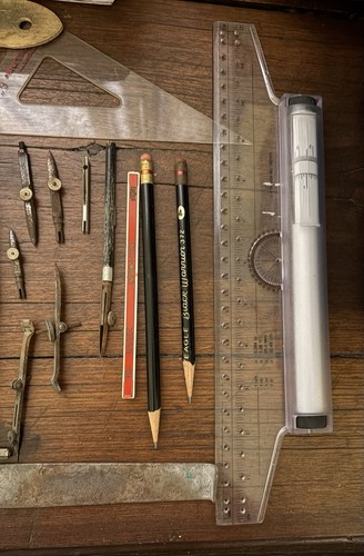 Vintage 1920’s - 1970’s? Drafting Tools Drawing Compass and Pen Lot | eBay