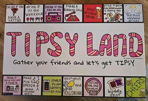 Tipsy Land Fun Adult Party Drinking Board Game 100% Complete Excellent ...