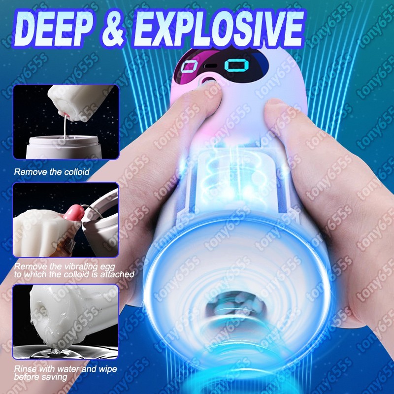 Automatic-Sucking-Male-Masturbator-Cup Stroker for Man Handsfree Use ...