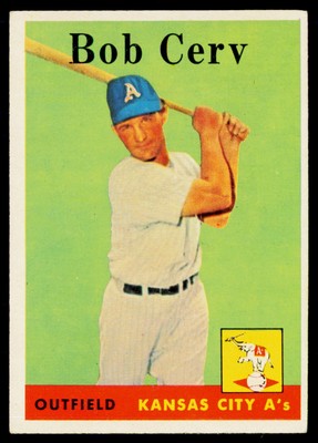 1958 Topps Bob Cerv Kansas City Athletics #329 | eBay
