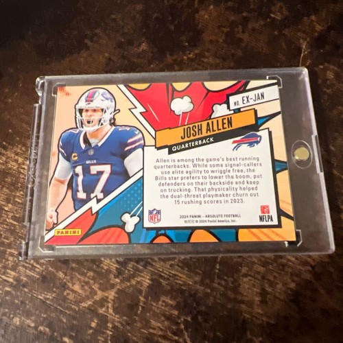 2024 Panini absolute football Josh Allen explosive case hit SSP🔥 | eBay