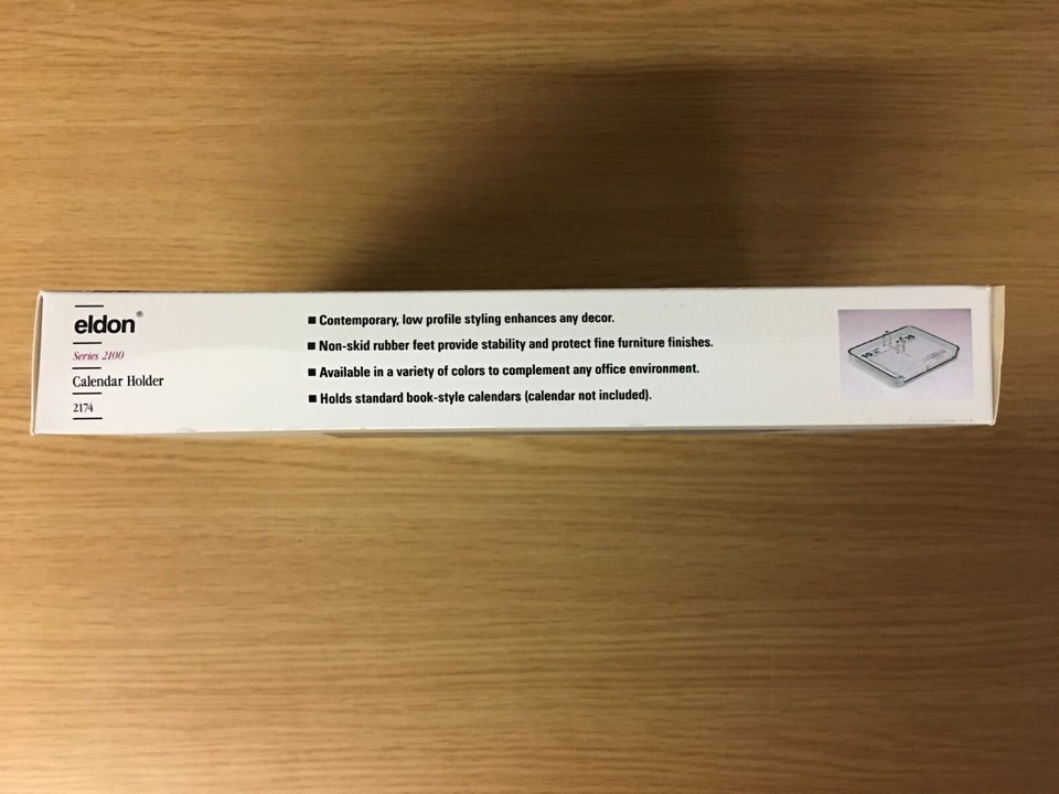 eldon® Calendar Holder for Book-Style Calendar (Crystal Blue) Old Stock ...