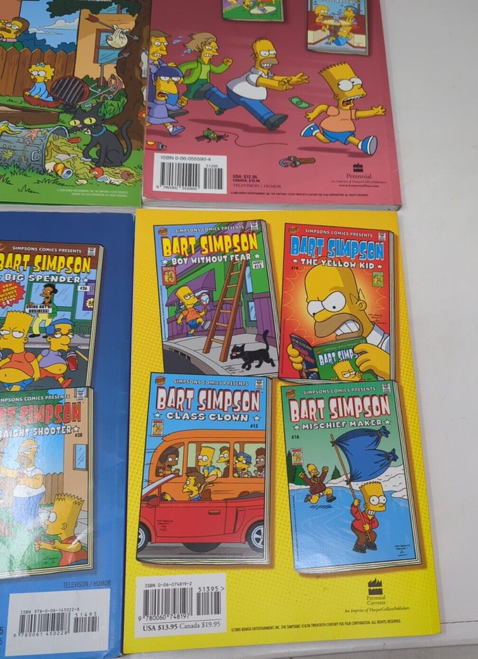 Lot Of 6 Simpsons / Bart Simpson Comic Books | eBay