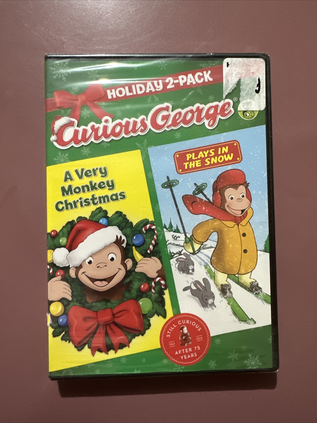 Monkey Curious George DVD Lot of 2 DVDs monkey christmas / plays in the ...