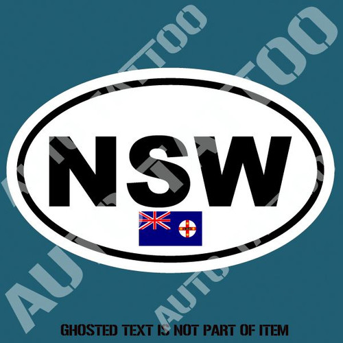 NEW SOUTH WALES NSW STATE CODE DECAL STICKER CAR TRUCK EURO STYLE DECLS ...