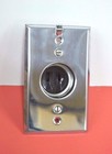 VINTAGE Electrical CLOCK Outlet RECEPTACLE Flush Mount CHROME NEW IN ...