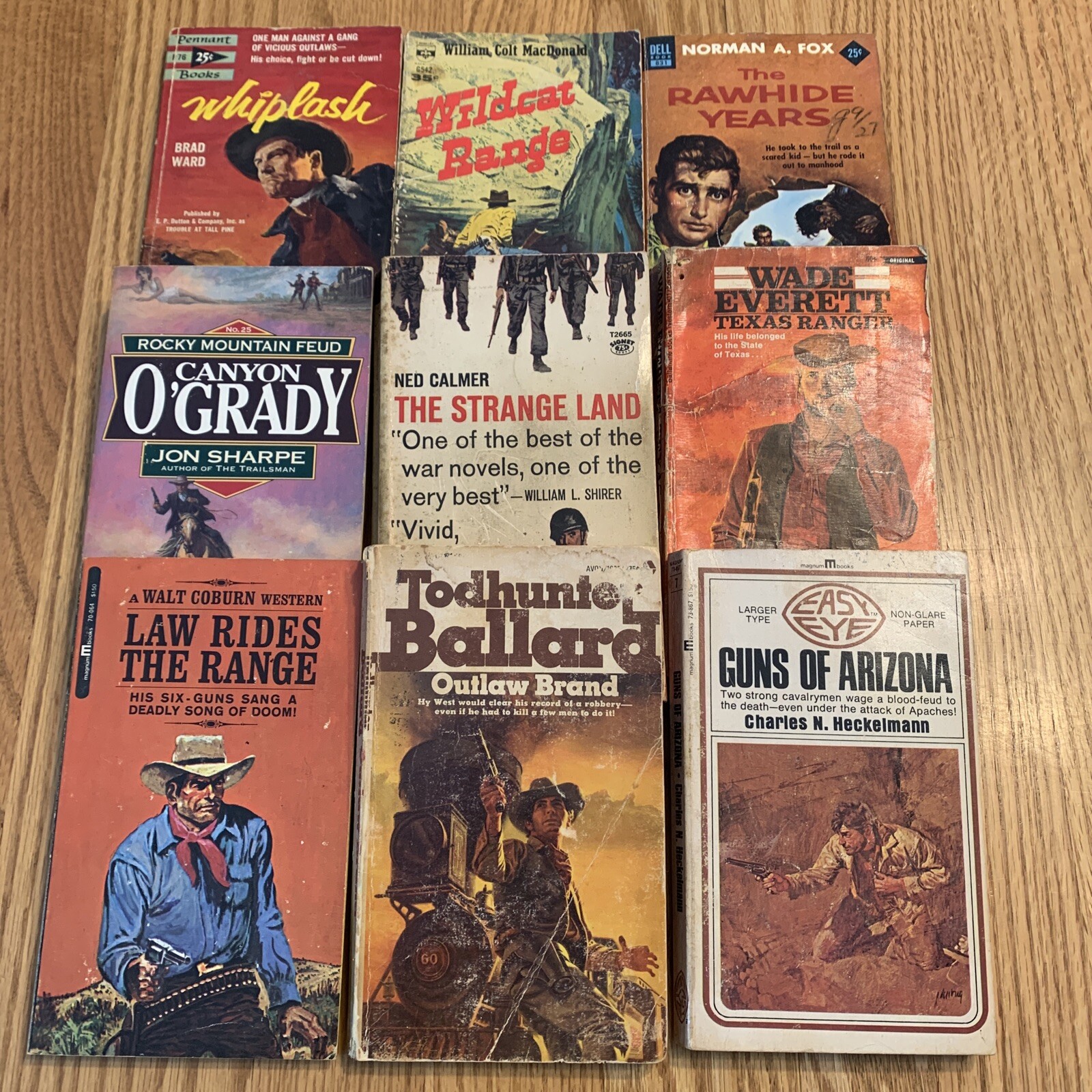 LOT OF 9: ADULT WESTERN Paperback Books MIXED AUTHORS VINTAGE !!!! | eBay