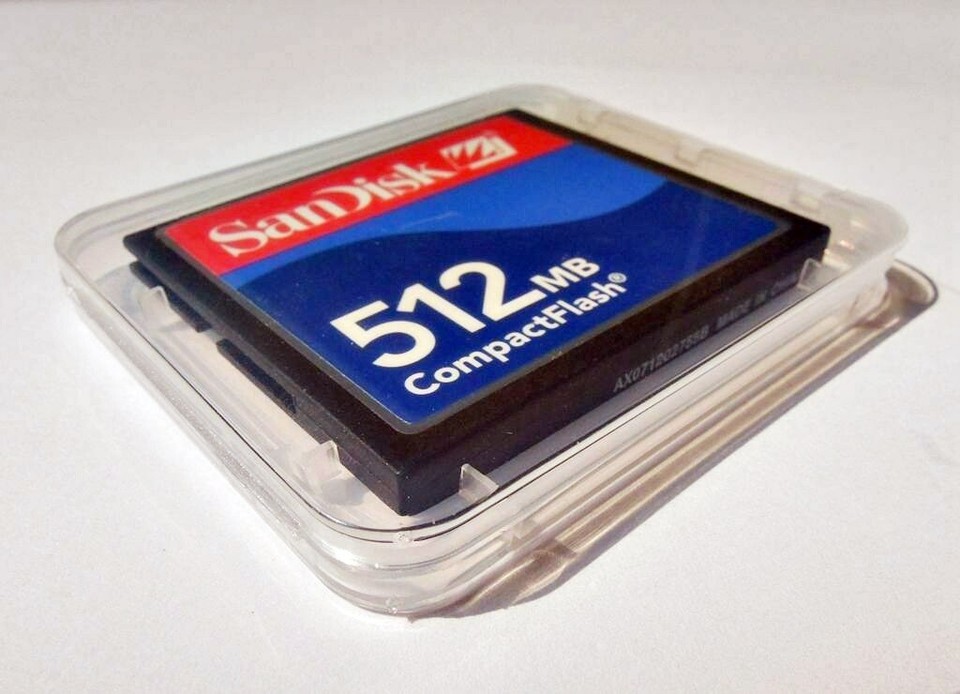 SanDisk 512MB Compact Flash Card CF CompactFlash Memory Card | Type 1 ...