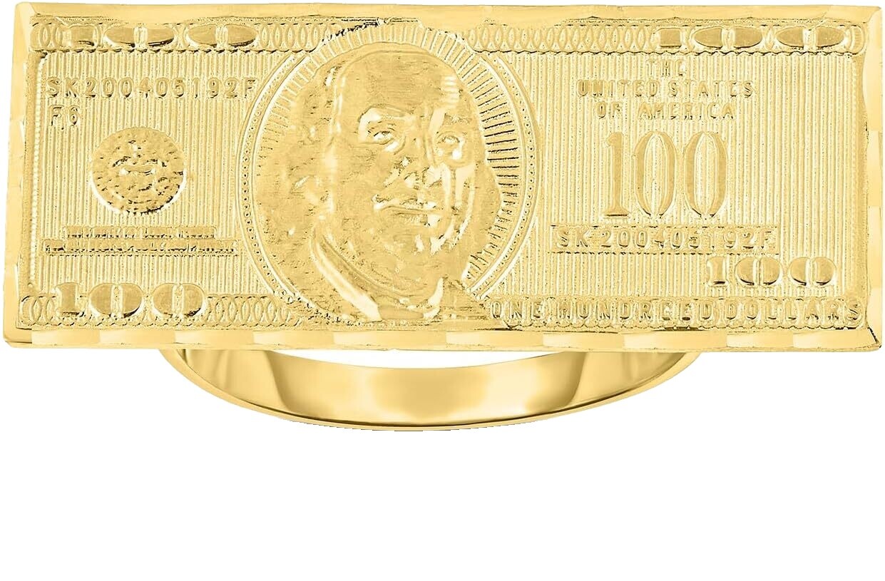 100 Dollar Bill Ring | eBay