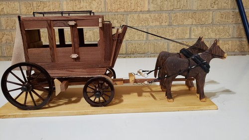 1971 Craft Master Stage Coach Wooden Model Kit #50123 for sale online ...
