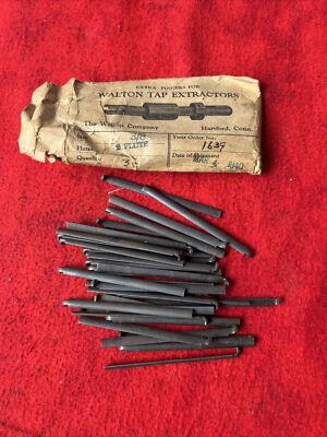 VINTAGE EXTRA FINGERS FOR WALTON TAP EXTRACTORS 3/8", 2-FLUTE, 34 pcs ...