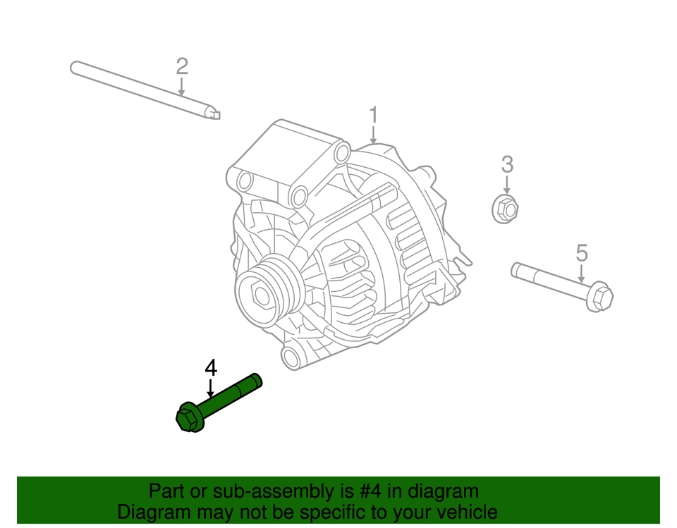 Genuine Ford Alternator Mount Bolt W715065-S442 | eBay