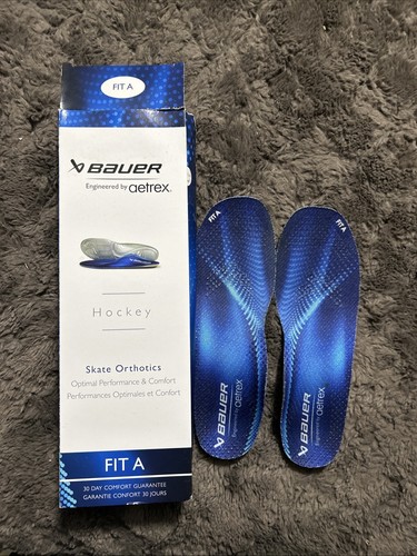 NEW Bauer Aetrex Hockey Skate Orthotics Fit A- Blue | eBay