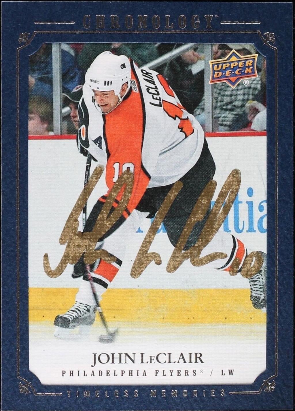 2019-20 Upper Deck Chronology - Canvas Autographs John LeClair #CA-JL ...