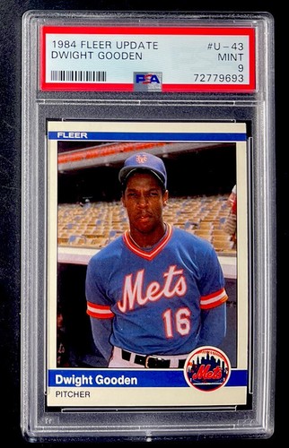 1984 Fleer Update Dwight Gooden Rookie Card RC #U43 PSA 9 MINT Mets ...