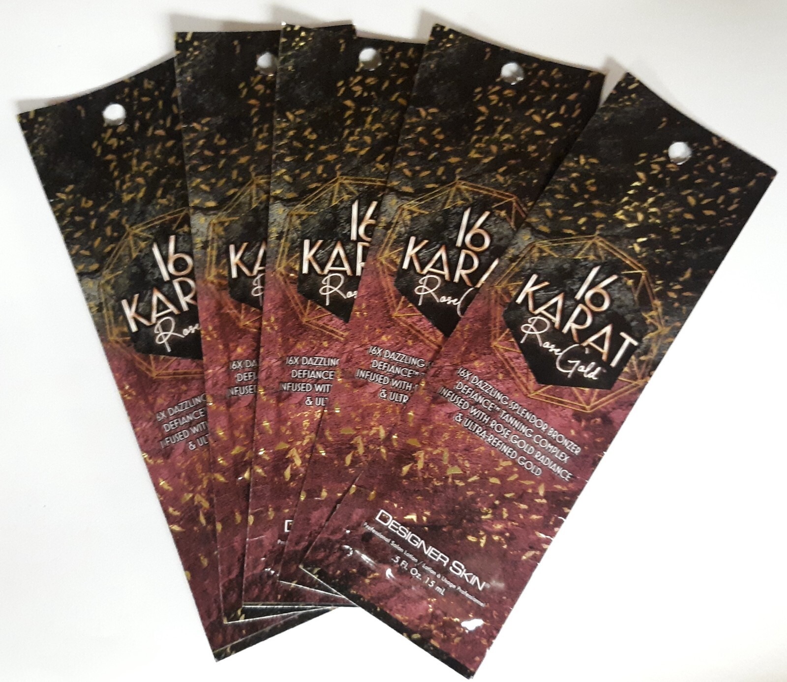 5 Designer Skin 16 Karat Gold Tanning Lotion Packets | eBay