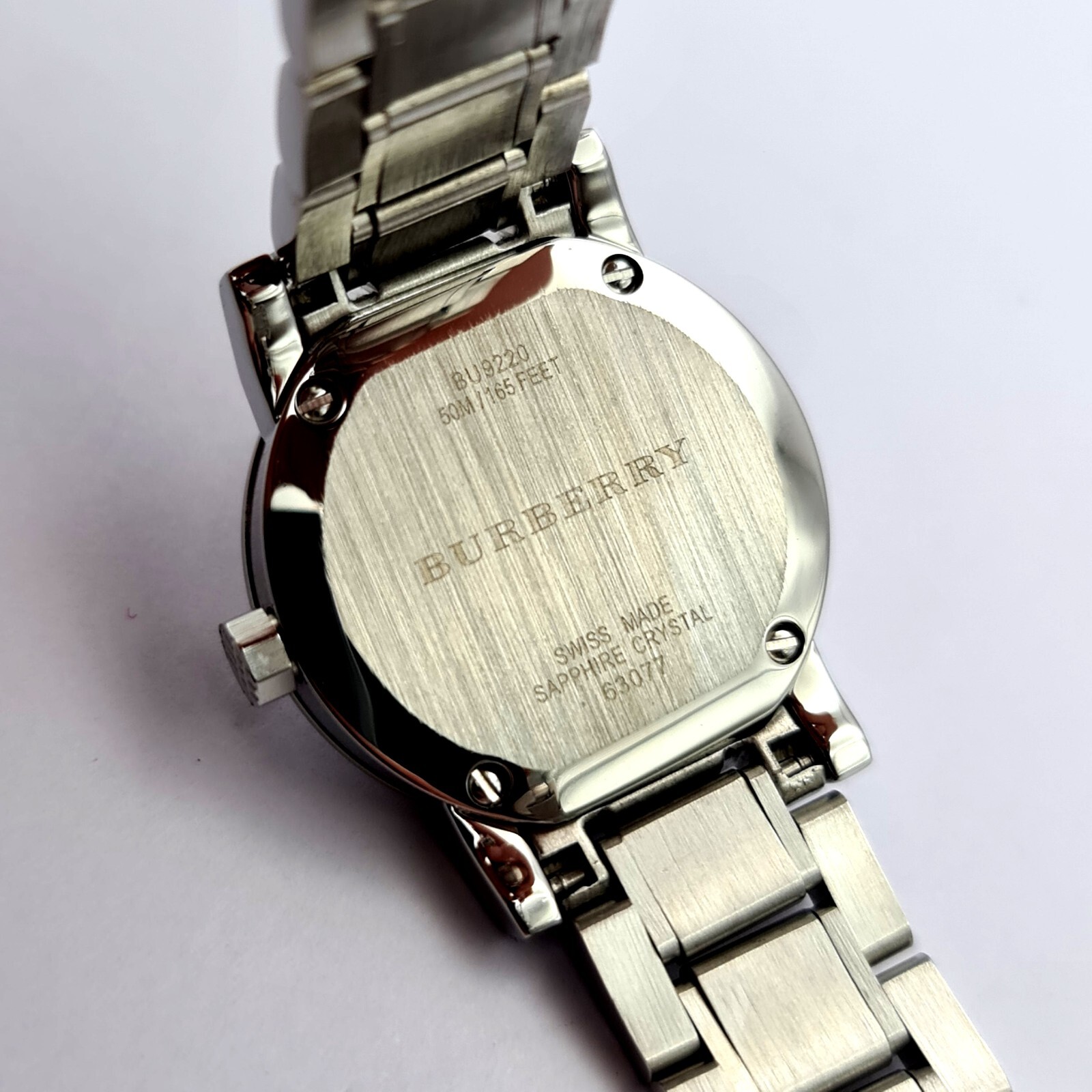 Burberry BU9220 The City 27mm Silver Stainless Steel Case Silver ...