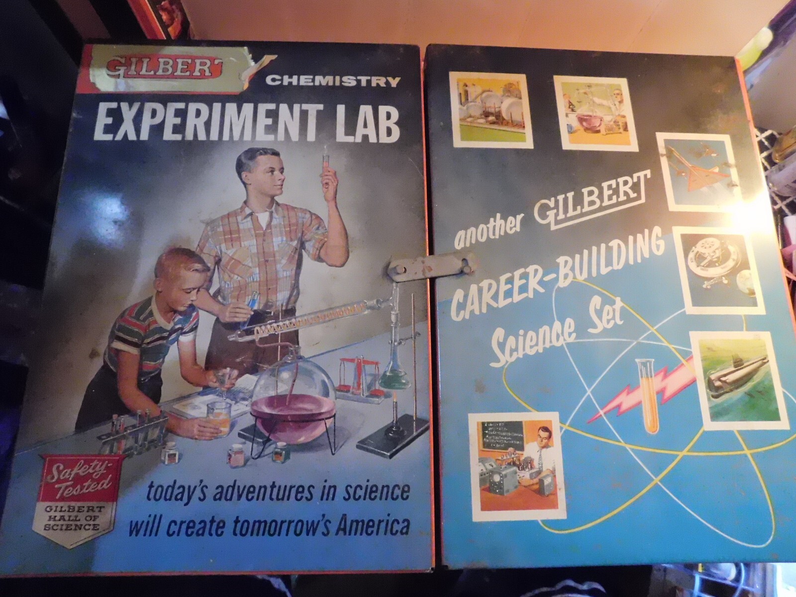 Gilbert Chemistry experiment lab Science Set metal box BR | eBay