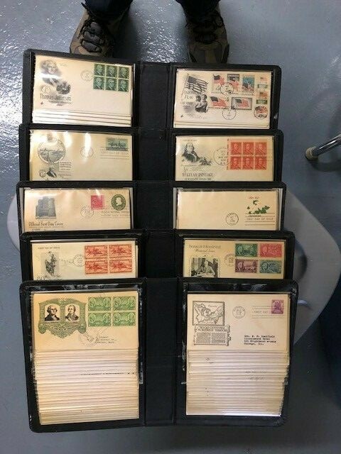 Antique First Day Issue Stamps ( 37 ) Albums Collection. (1936 to 1998 ...