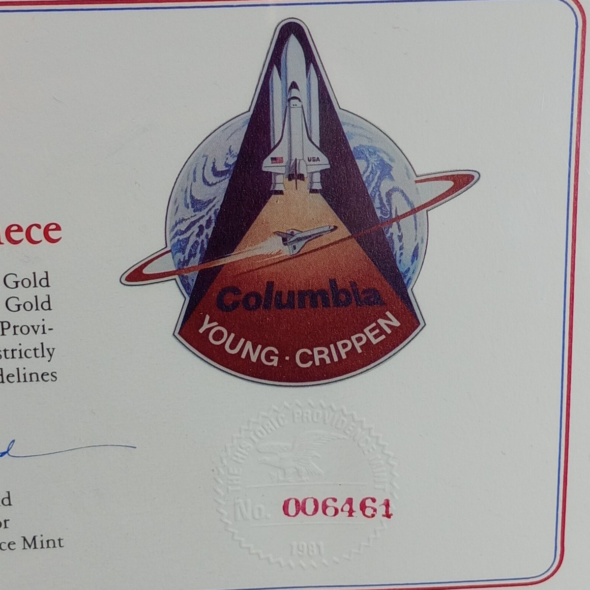 Space Shuttle First Day Issue Value