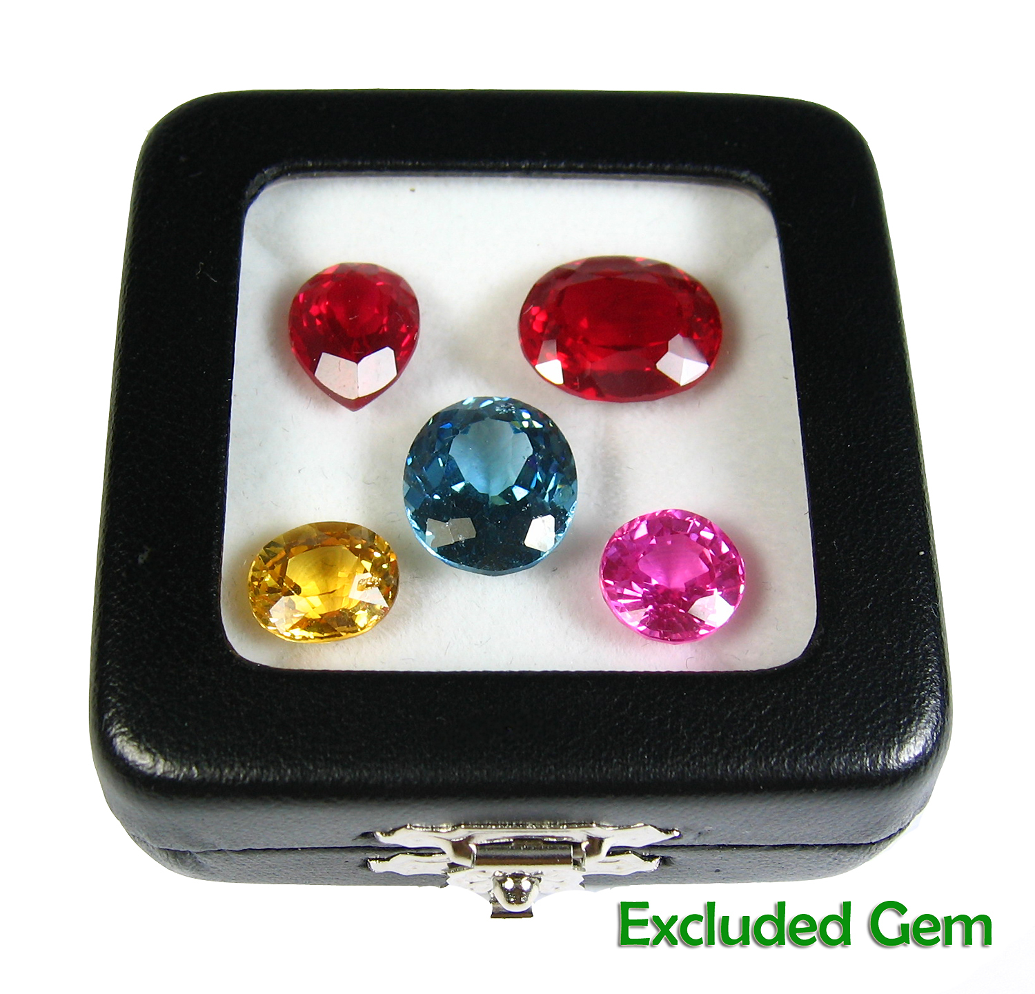 TOP GLASS DISPLAY BOX SHOW JEWELRY GEM DIAMOND COIN 5.8x5.8 CM QUALITY ...