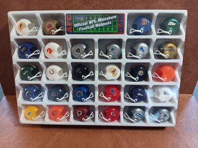 TEAM NFL OFFICIAL NFL MINIATURE FOOTBALL HELMETS COLLECTION 1990'S ...