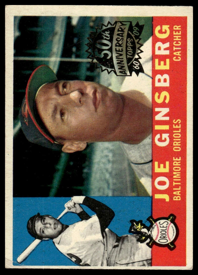 Joe Ginsberg 2009 Topps Heritage #304 50th Anniversary Buybacks Price ...