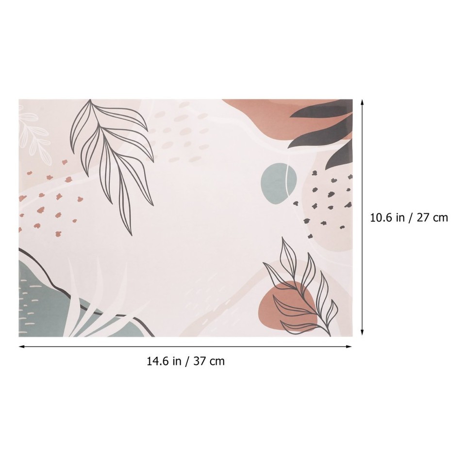 1 Set Laptop Skin Decals Leaves Pattern PC Cover Computer Art Decal ...