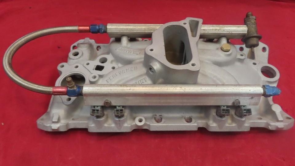 Edelbrock Performer Multi-Point TBI Intake Manifold #3502 1987-92 Chevy ...