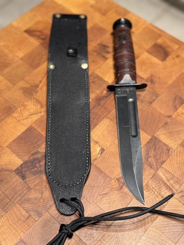 KA-BAR Knife Sheath- (Sheath ONLY) Custom Made - Black | eBay