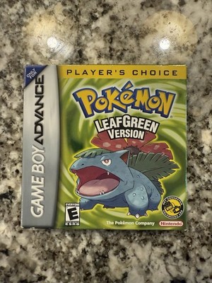 Pokemon Leaf Green Version Game Boy Advance "BOX ONLY" And manual ( No ...
