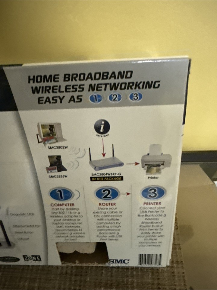 SMC Networks WIRELESS BROADBAND ROUTER Draft 802.1ln 300 Mbps | eBay