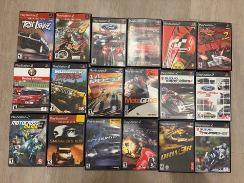 Playstation 2 PS2 Games Lot Collection Bundle Racing Gran Turismo Test ...
