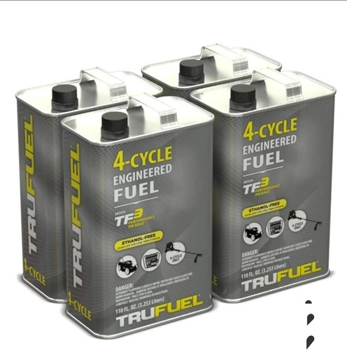 Box Of 4 TruFuel 4-Cycle Engineered Fuel 110 Fl Oz Ethanol Free 92 ...