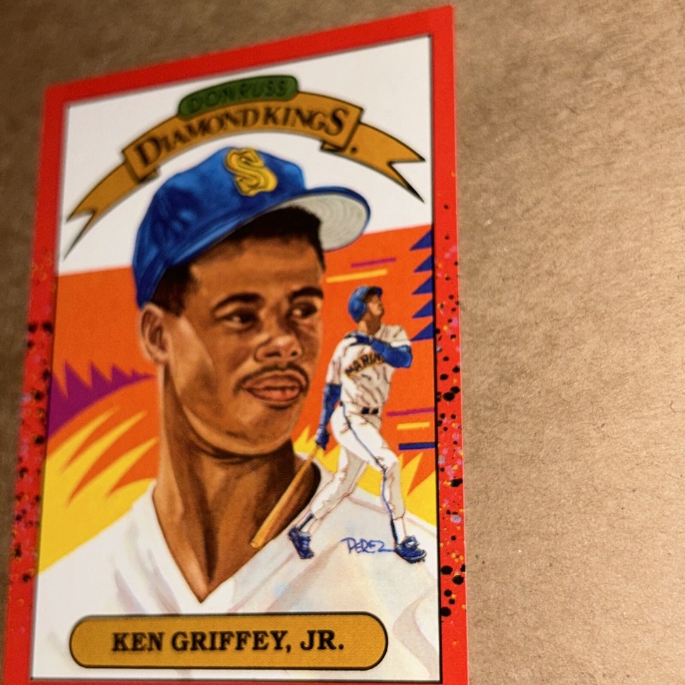 1990 Donruss Ken Griffey Jr. Diamond Kings Error Card Number 4 | eBay