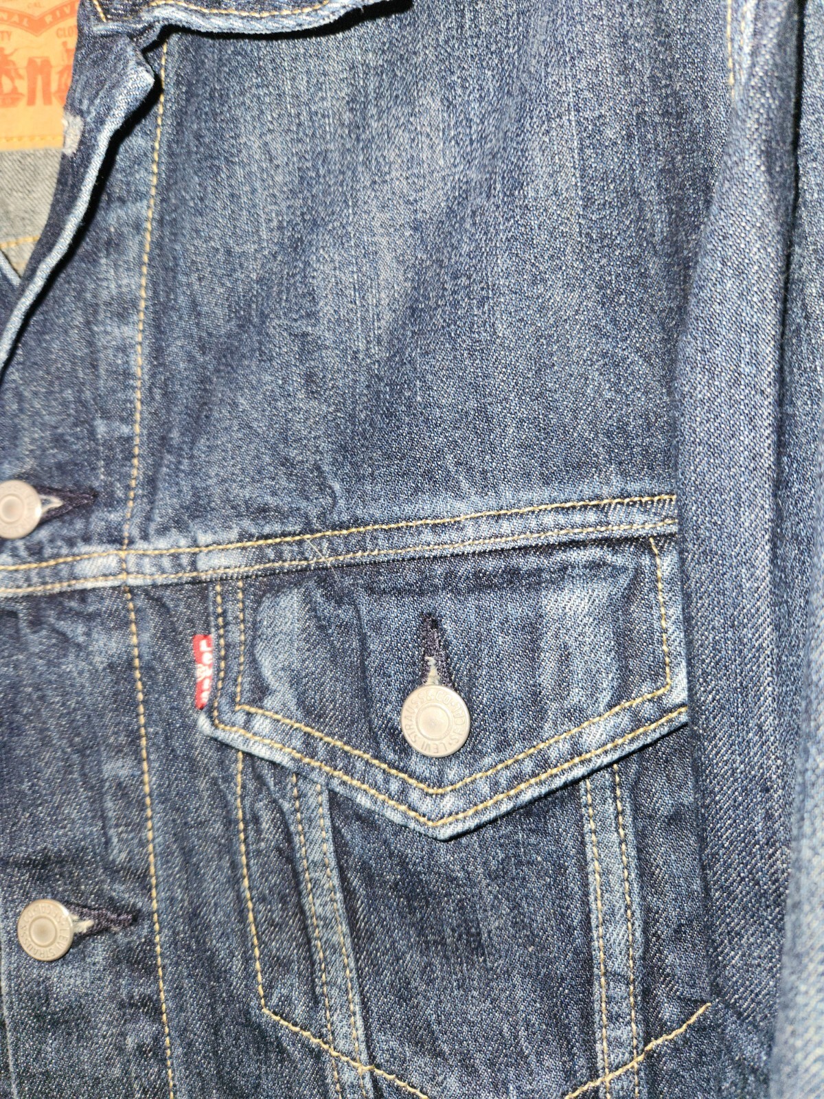 Levi’s Type II Trucker Jacket Dark Summit, Large - Gem