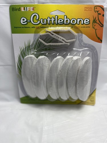 Penn-Plax Bird-Life Natural E Cuttlebone 6 Pack – Enriched with Select ...