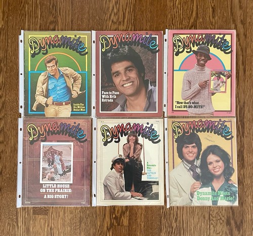 Vintage Lot: 6 Dynamite Magazines Donny & Marie, Captain & Tennille ...