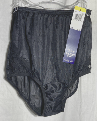 Vntg Vanity Fair Panty Full Coverage Nylon Sheer Brief Women's #13001 ...