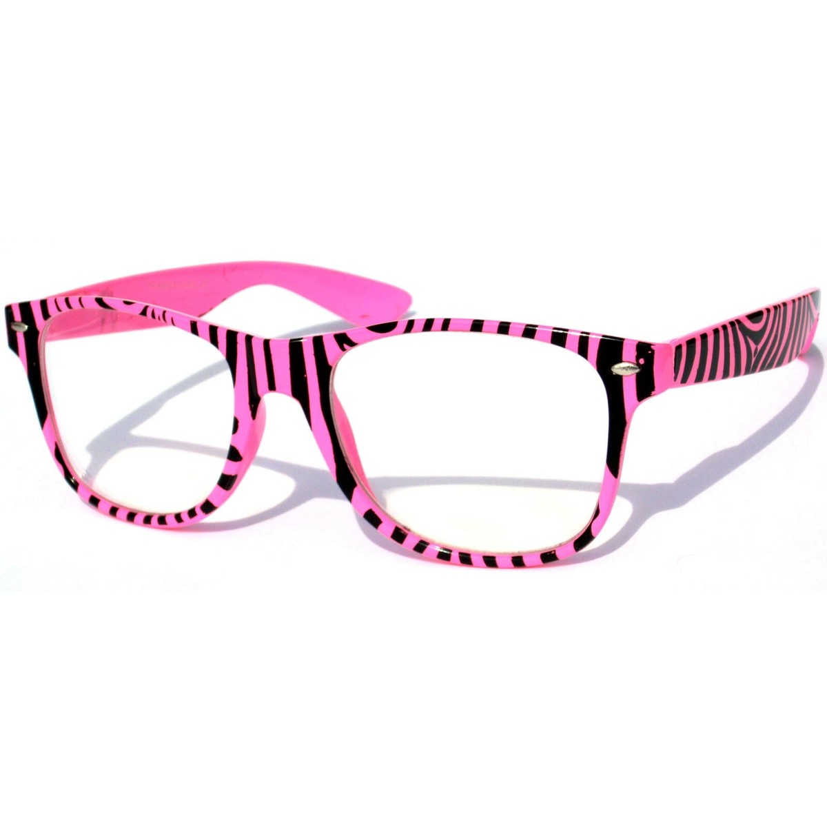 Zebra Nerd Glasses Hipster Nerd Glasses