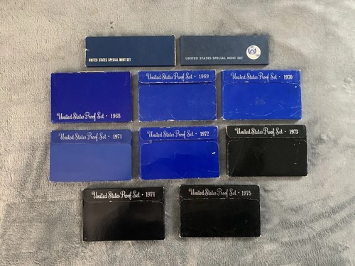 United States Mint Proof Sets (1966-1975) LOT of 10 OGP 53 Coins | eBay