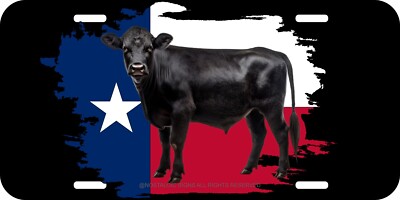 EAT BEEF BULL FARM CATTLE NOVELTY CAR TRUCK ALUMINUM METAL LICENSE ...