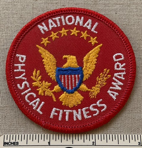 Vintage NATIONAL PHYSICAL FITNESS AWARD Boy Scout PATCH Eagle BSA ...