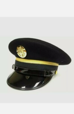 U.S. Army Fur Felt Enlisted Dress Blue Service Cap | eBay