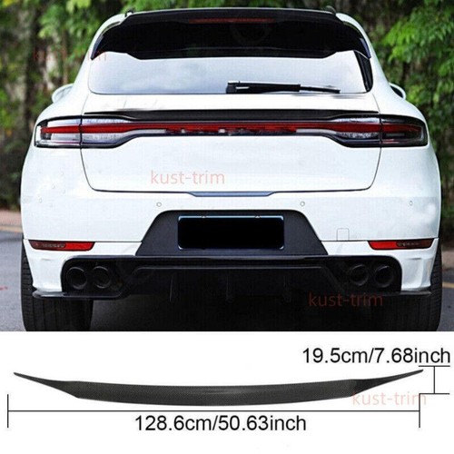 For Porsche Macan 2020-2024 Real Carbon Fiber Rear Tail Trunk Spoiler ...