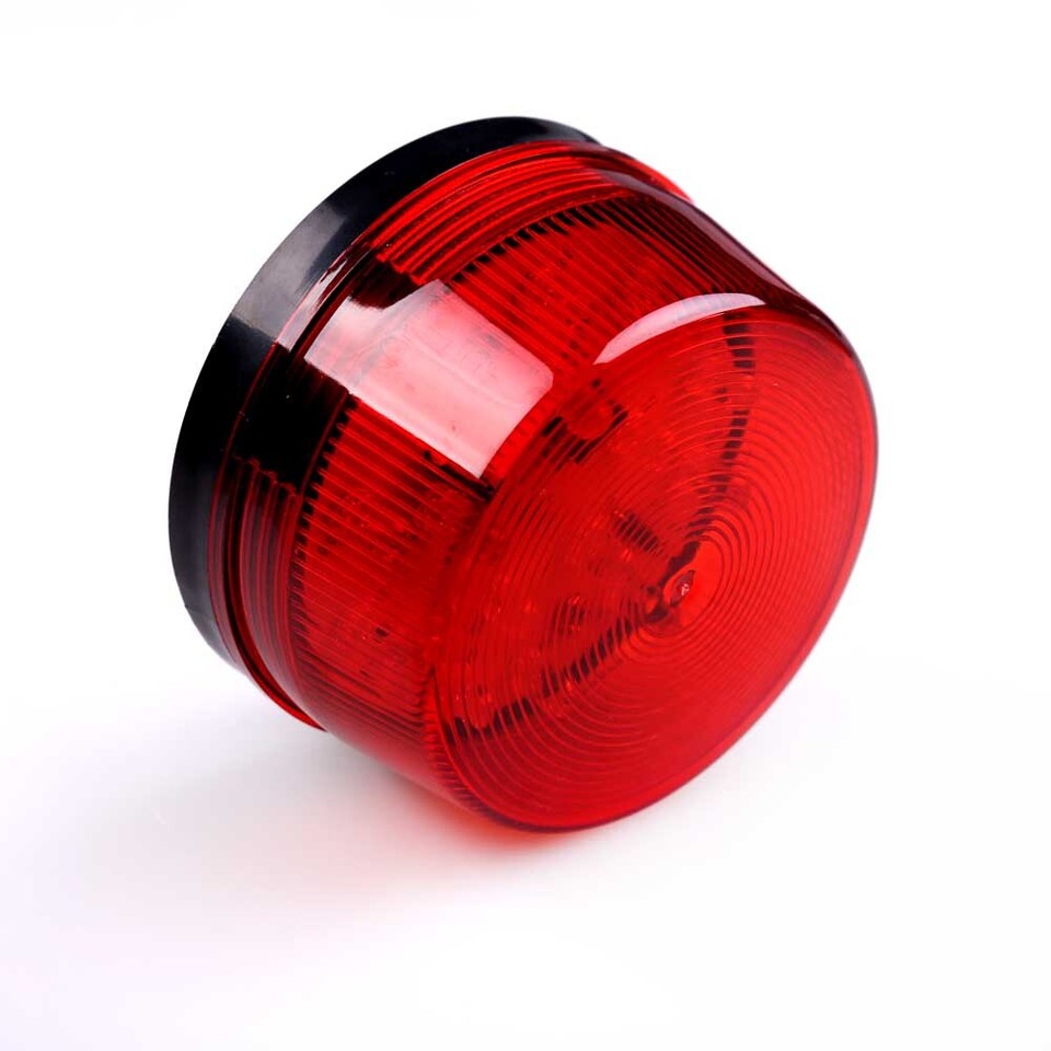 12V LED Alarm Security Signal Lamp Warning Siren with Red Flashing ...