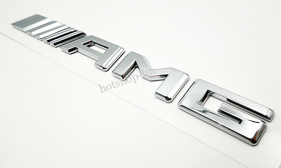 Emblem Trunk Chrome 3D Rear Badge For AMG Mercedes Benz C E S SL SLK ...