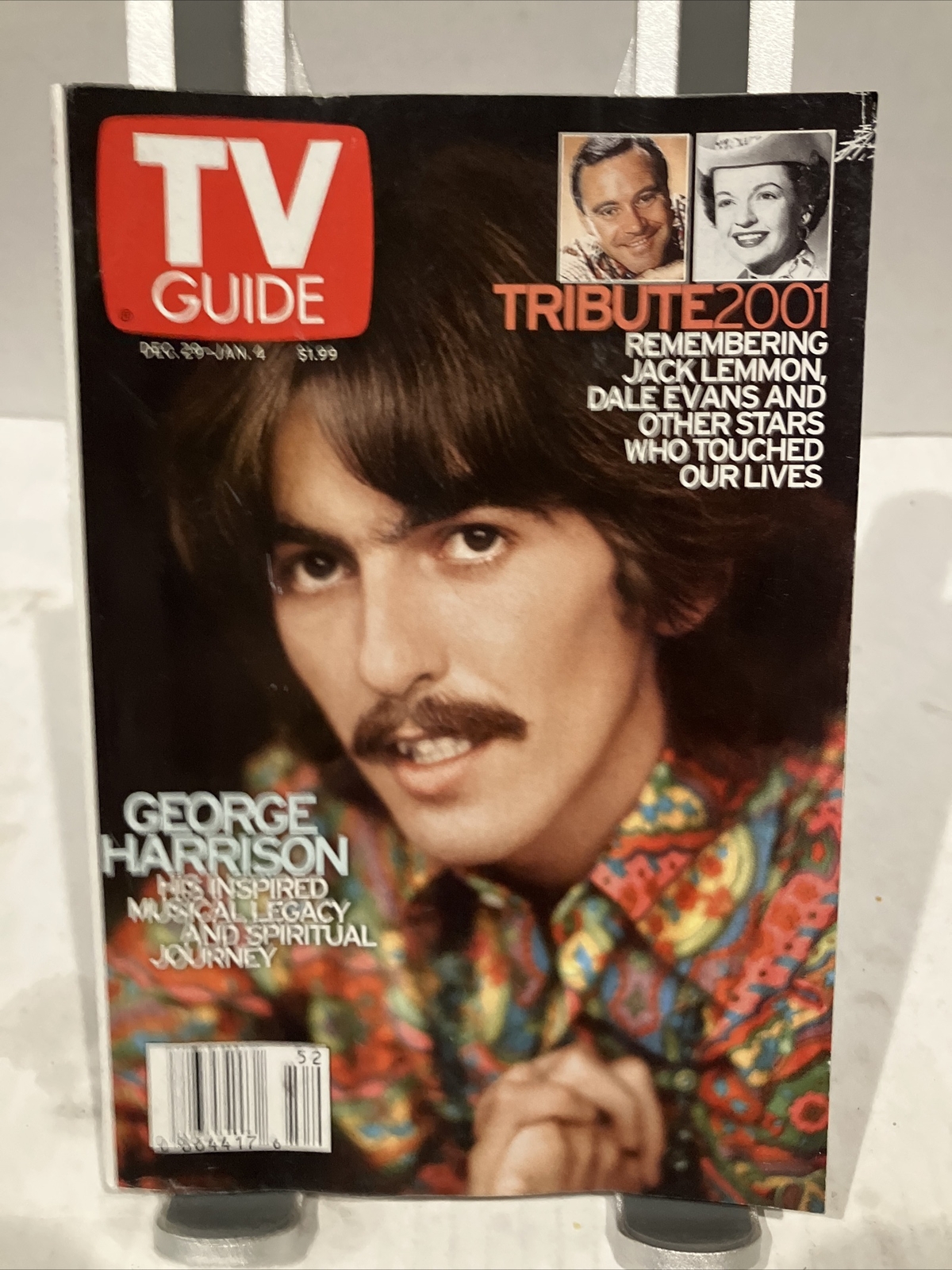 Tv Guide December 29,2001-January 4,2002 Featuring George Harrison | eBay